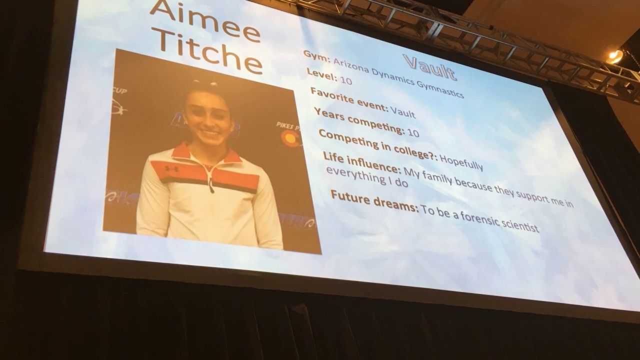 Pikes Peak Cup 2017 Event Final Vault - Aimee Titche 9.750 - YouTube