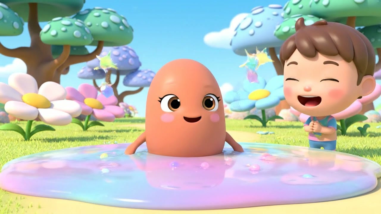 Fall Guys Tiny Bean Jumped Too High | Fun Kids Song | Nursery Rhyme ...