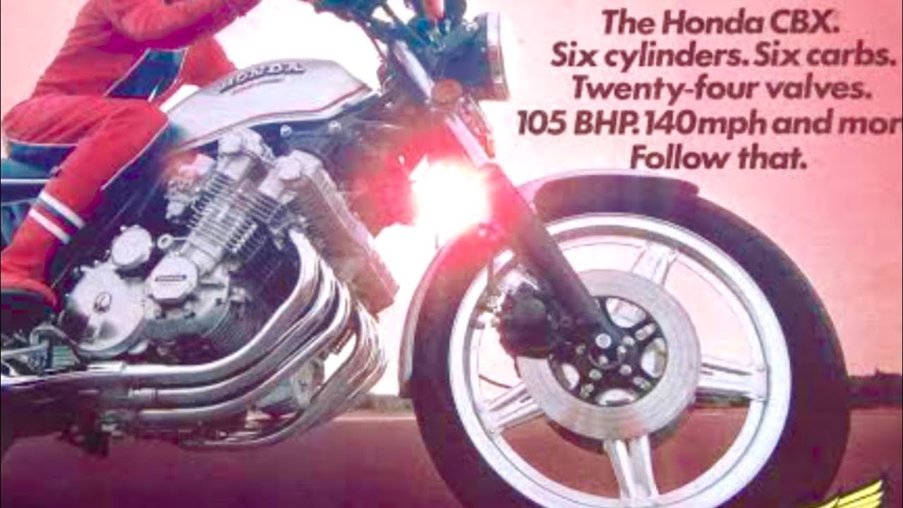 80’s motorcycle ads HONDA CBX (magazines and brochures) - YouTube