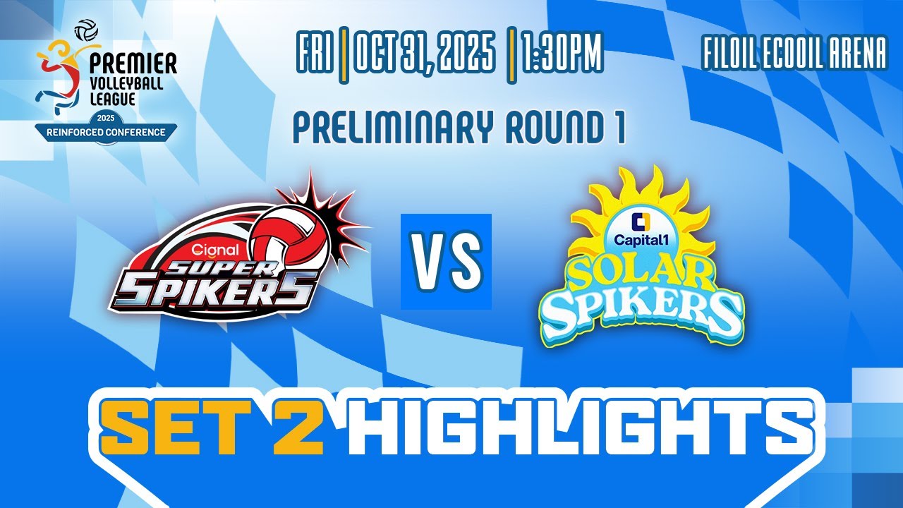 Cignal HD Spikers vs. Capital1 Solar Spikers - 2nd Set Highlights - YouTube