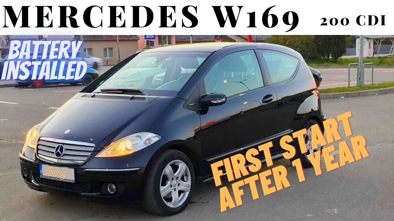 Mercedes A class 200 CDI w169 started after almost 1 year and battery ...