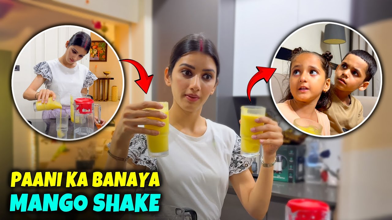 Paani Ka Banaya Mango Shake 🫨 - YouTube