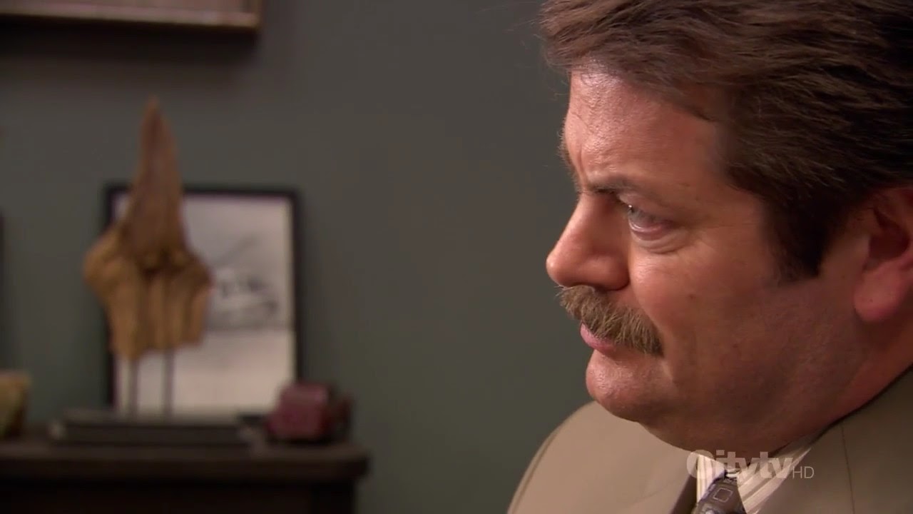 Ron Swanson Chucks Chuck E. Cheese - YouTube