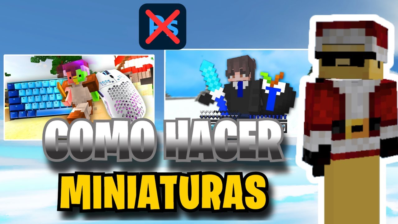 👉¡COMO hacer MINIATURAS de MINECRAFT para tus VIDEOS 2023! 😍| TUTORIAL ...