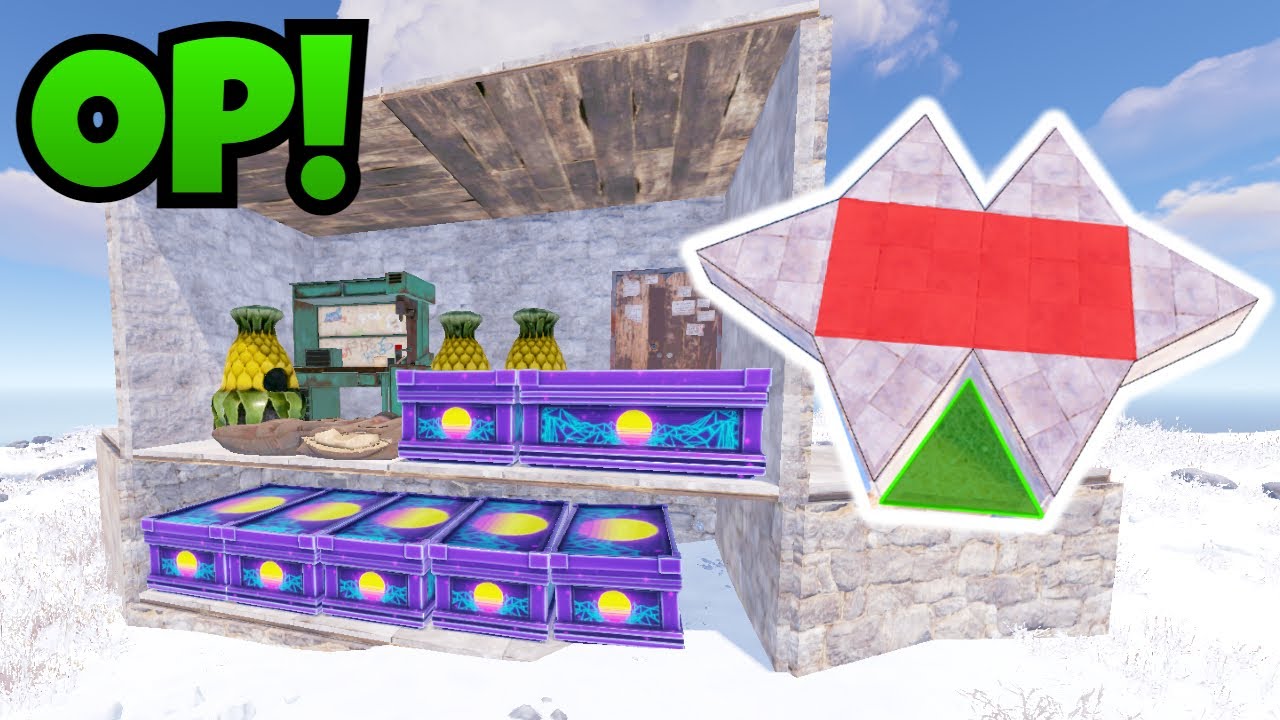 The ULTIMATE Bunker Starter BASE in RUST (Compact, Anti-Raid) - YouTube