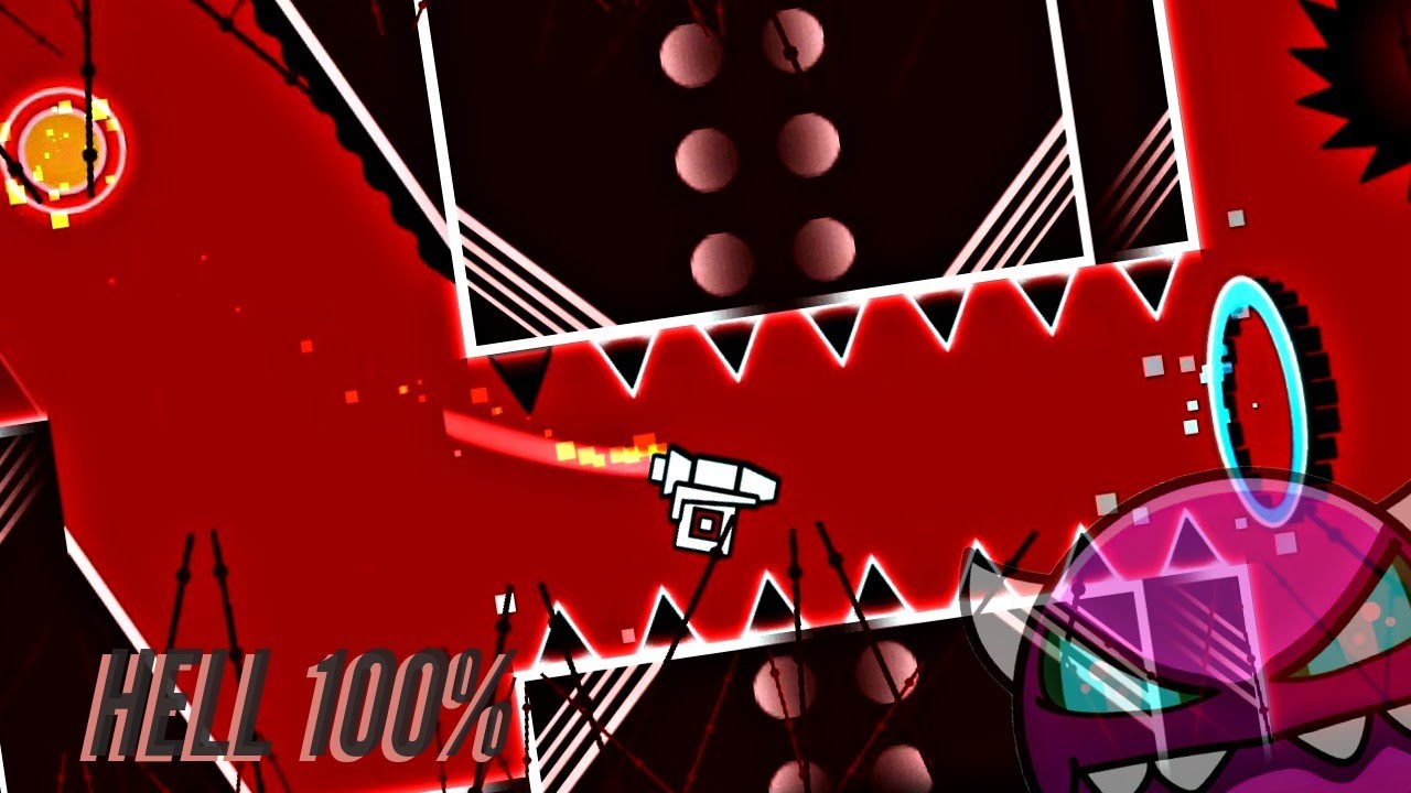 HELL 100% [MEDIUM DEMON] (GEOMETRY DASH 📱) - YouTube