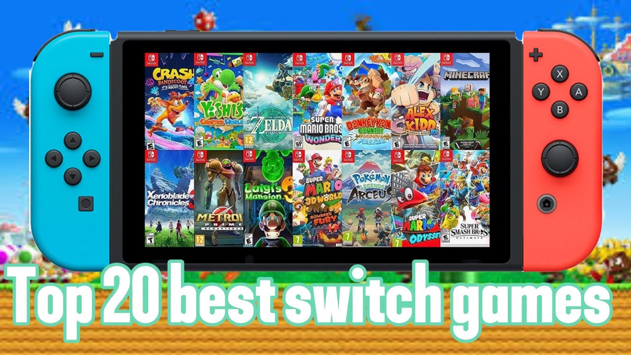 Top 20 best first party switch games - YouTube