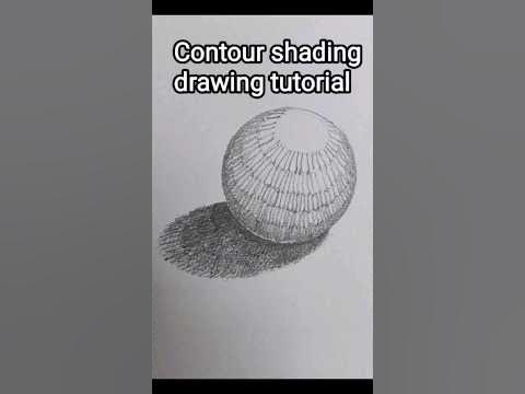 Contour shading drawing tutorial #howto #drawing #sketch #art # ...