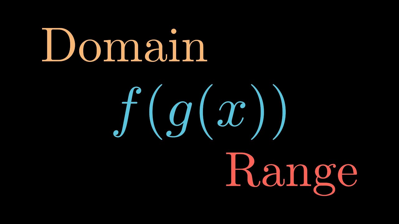 Composite Functions Domain Range | Functions - YouTube