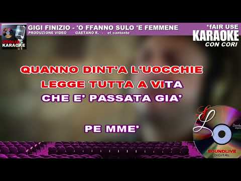 Gigi Finizio - 'O ffanno sulo è femmene - karaoke (SL) Fair Use