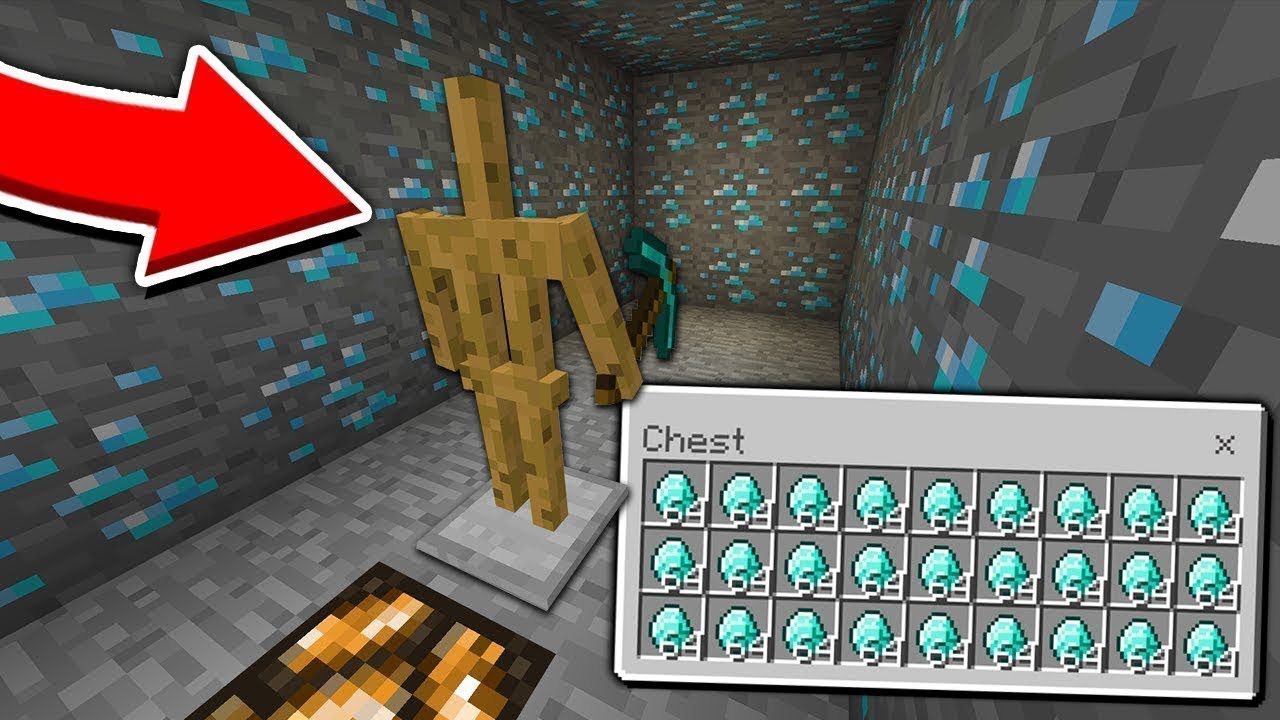 FASTEST WAY TO GET DIAMONDS! (MINECRAFT MINING MACHINE) - YouTube