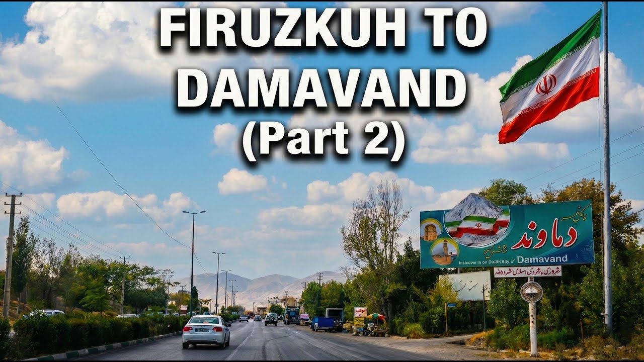 Driving Iran's Mountain Pass | Firuzkuh to Damavand City Road 🏔️ 4K ...