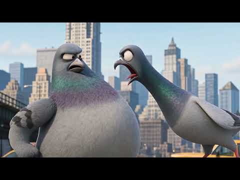 Pigeon Noms Her Friend (Vore AI Animation