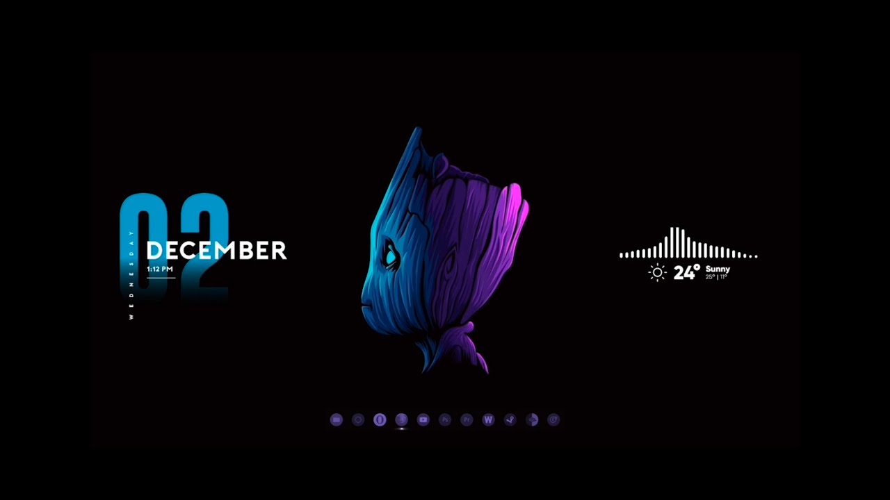 Baby Groot Theme For Windows 10 2021! - YouTube
