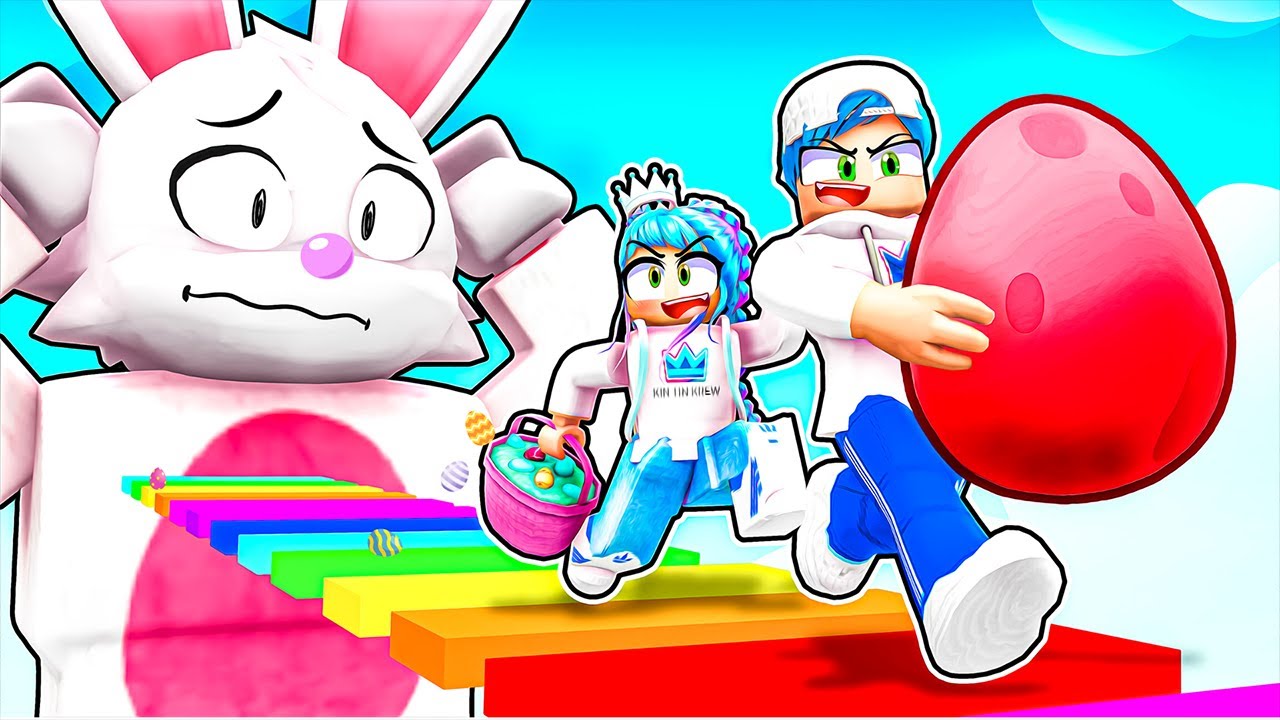 We Got TRAPPED In An EASTER BUNNY OBBY! (Roblox Escape The Easter Bunny ...