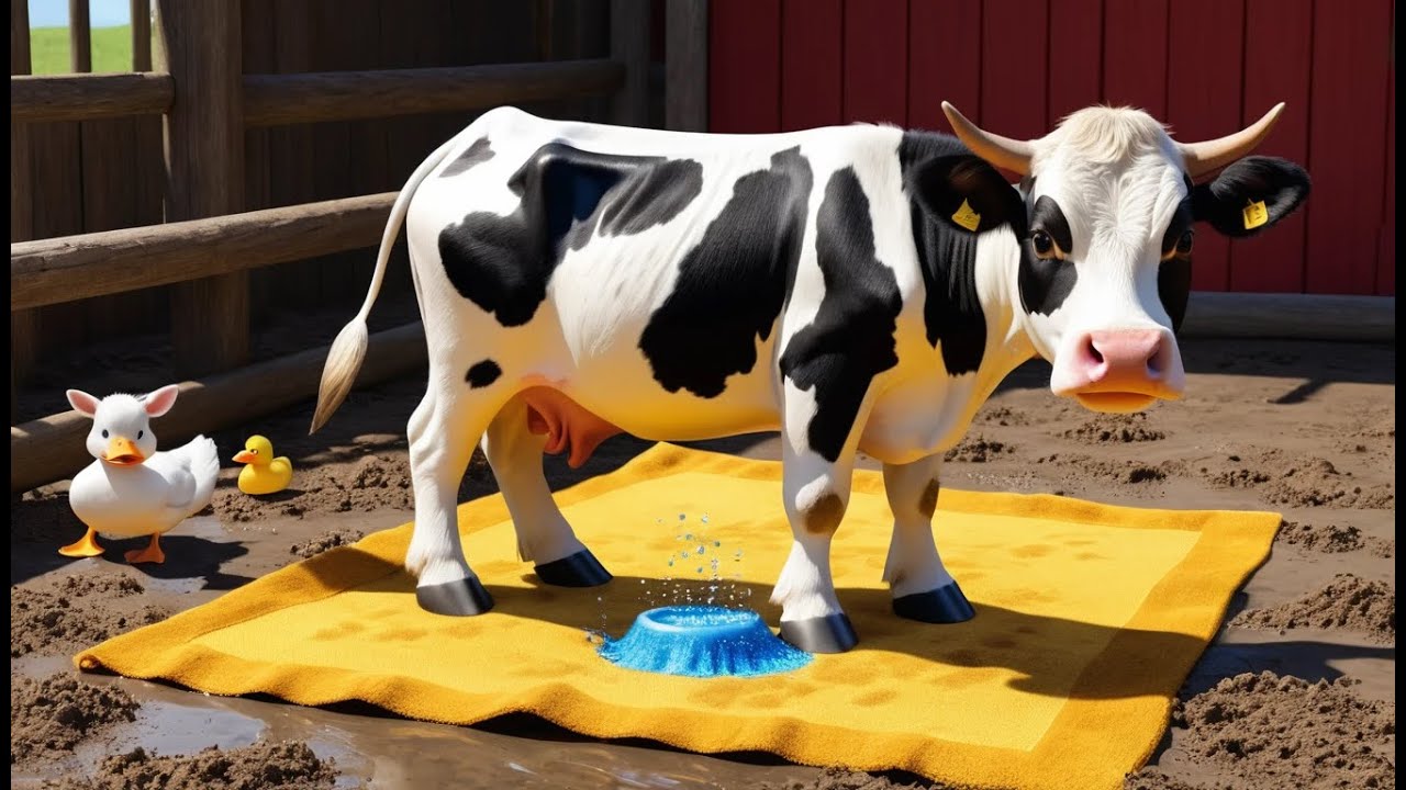 Moo Moo Cow and Quack Quack Duck | Fun Animal Song for Kids | Playful ...