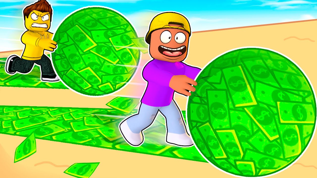 Wer BAUT den größten GELD BALL in Roblox! - YouTube