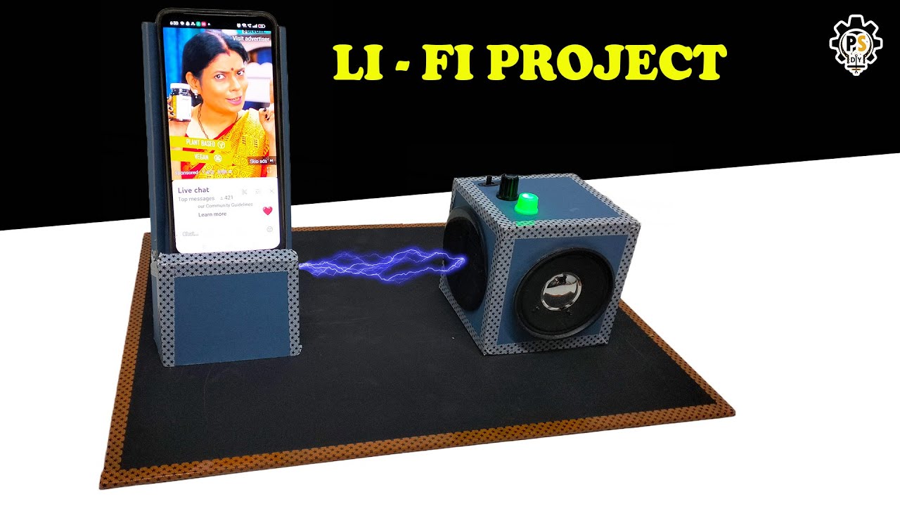 DIY LI-FI PROJECT || SCHOOL EXHIBITION PROJECT || INSPIRE AWARD PROJECT ...