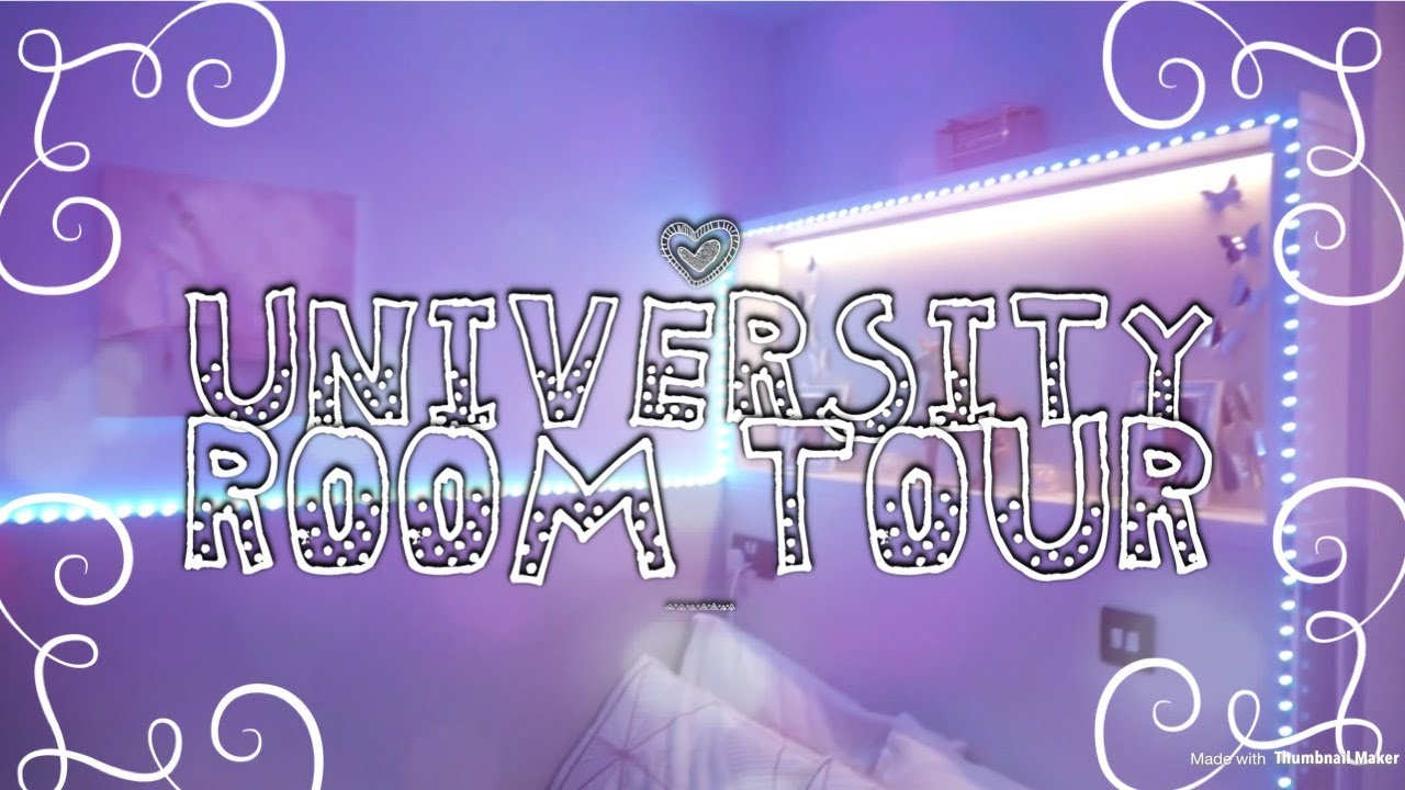 UNIVERSITY ROOM TOUR | FIRST YEAR HALLS 2019 | PINK & BLUE THEME ...