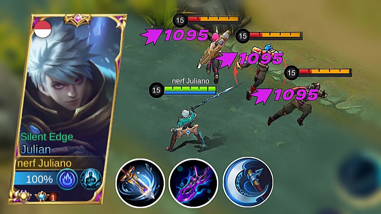 TOP GLOBAL JULIAN INSANE DAMAGE BUILD | JULIAN BEST BUILD 2022 | MOBILE ...