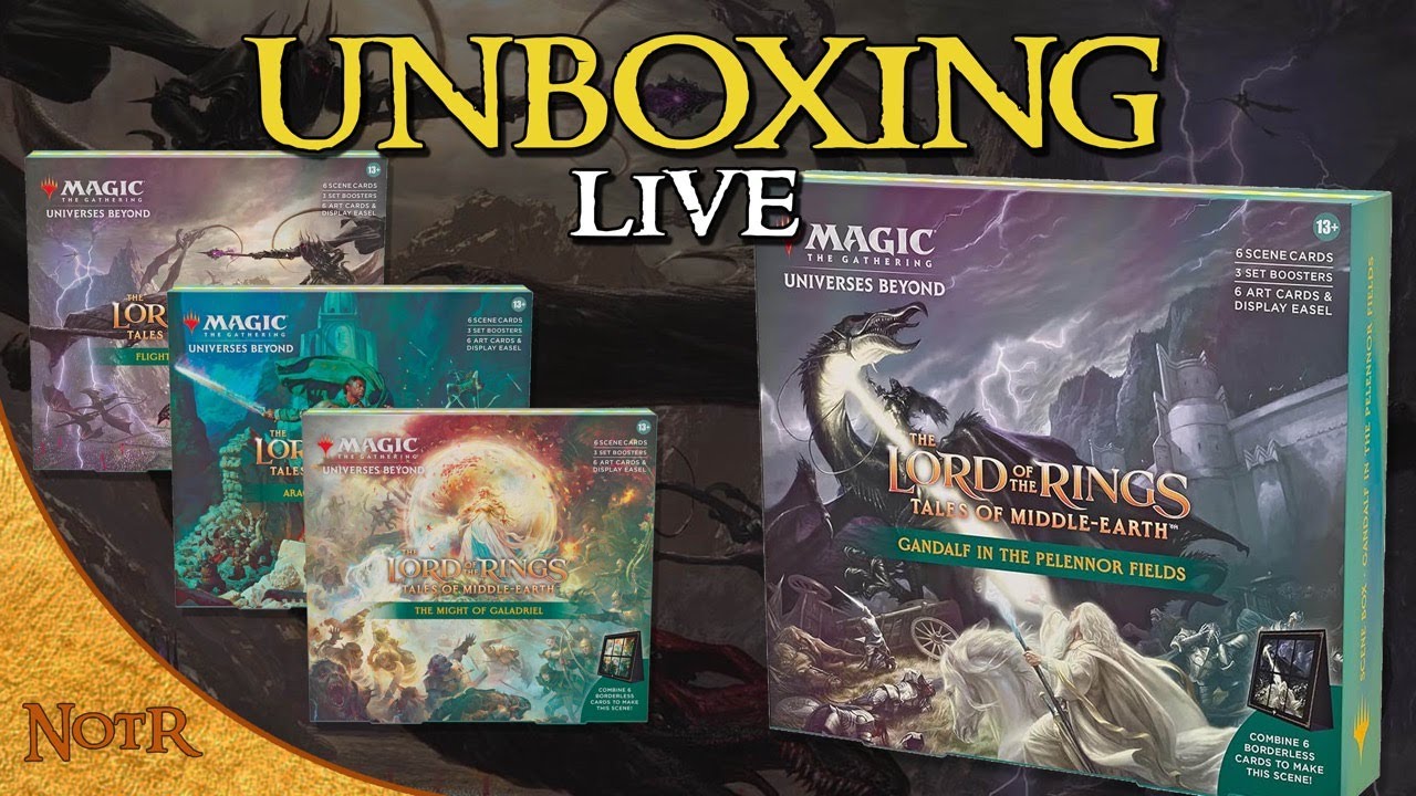 Magic: the Gathering LOTR Scene Boxes Live Early Unboxing! - YouTube