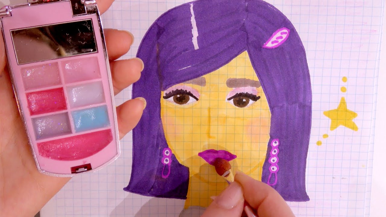 [💸Paper diy💸] Makeup 💝 🦄 화장하 | 종이놀이 | paper play | ASMR - YouTube
