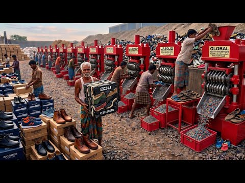 Amazing! Top 5 Most INSANE Waste Footwear Recycling & Manufacturing ...