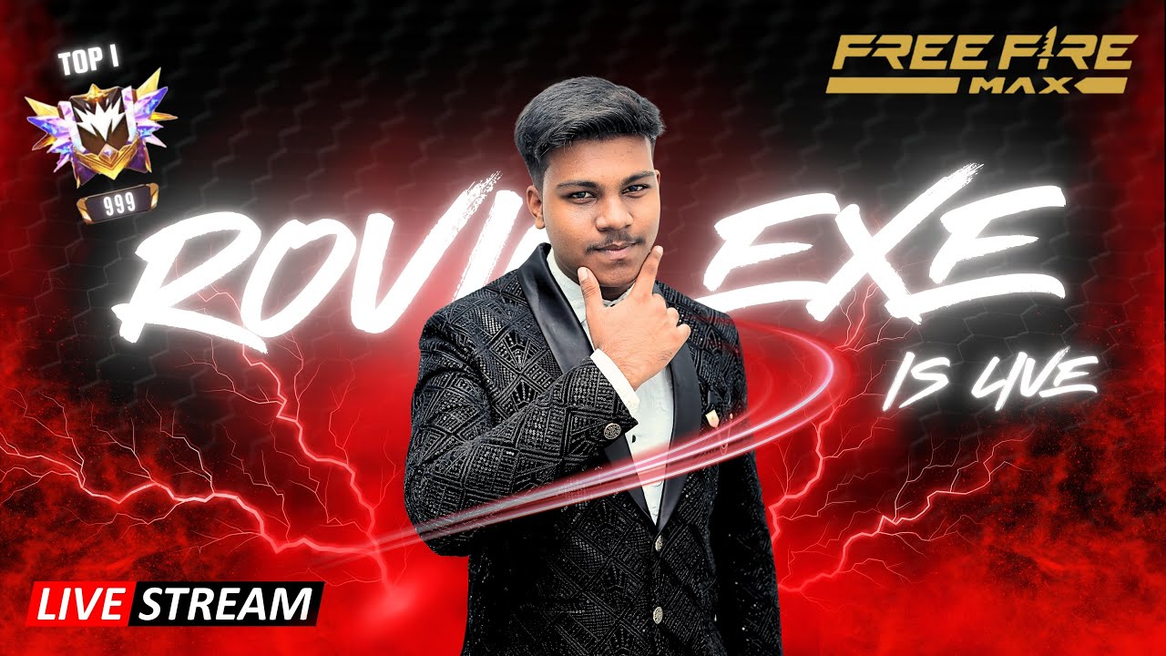 Rovin Exe is Live || Free fire max || Pc 4K Gameplay CS Ranked Push ...