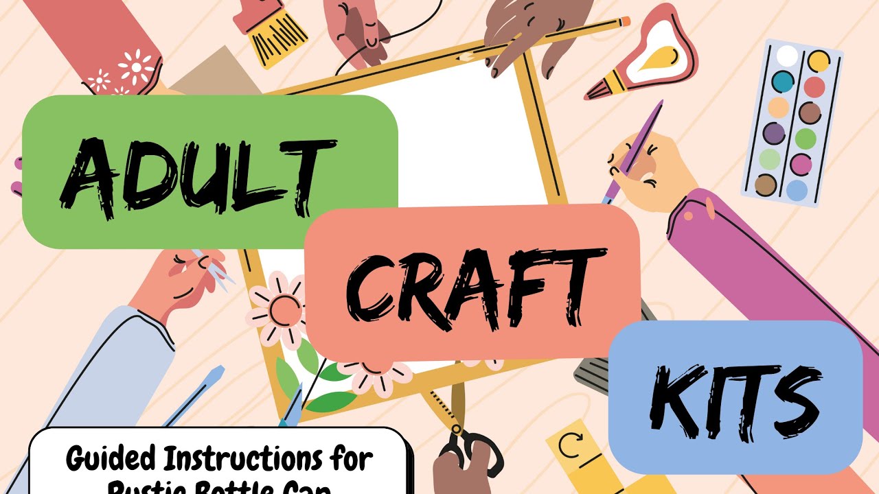 June Adult Craft Kit: Rustic Bottle Cap Sunflower - YouTube