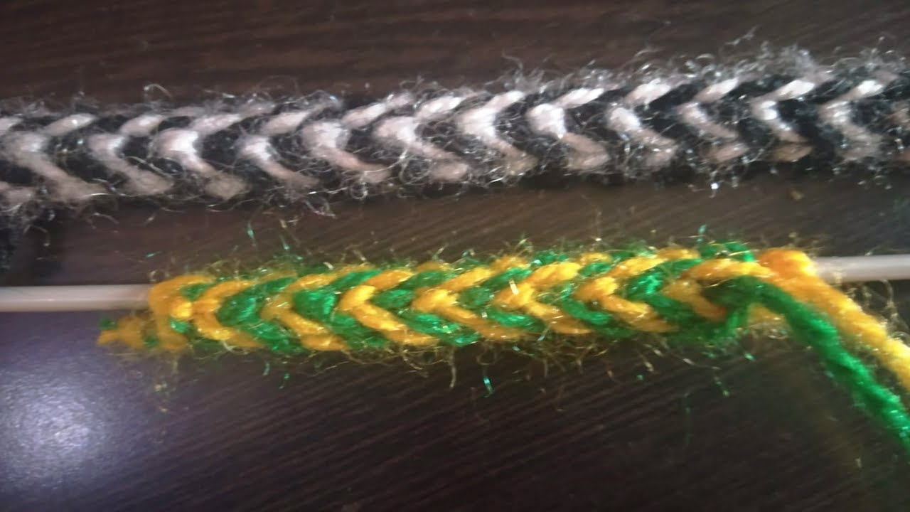 Beautiful Double Colour Cast On/ Latvian Braid Pattern - YouTube