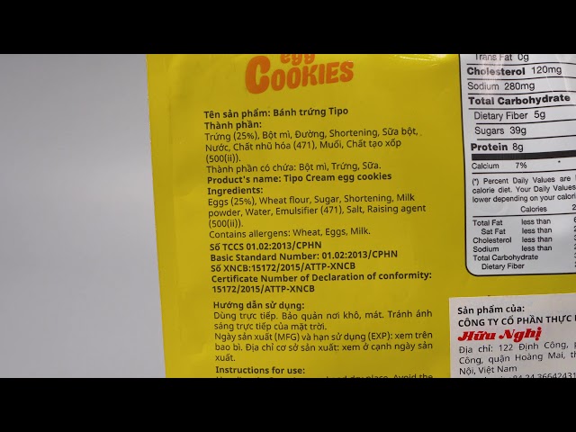 Bánh trứng 100% trứng Tipo 135g giá tốt tại Bách hoá XANH