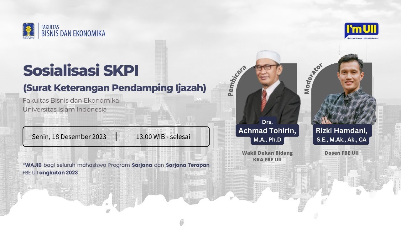 Sosialisasi SKPI (Surat Pendamping Keterangan Ijazah) untuk Mahasiswa ...
