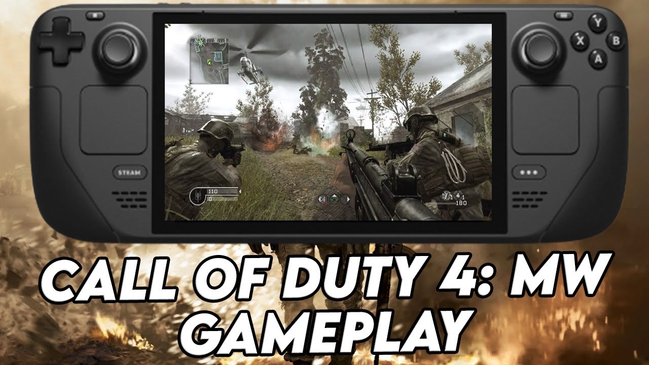 STEAM DECK - CALL OF DUTY 4: MODERN WARFARE GAMEPLAY - YouTube