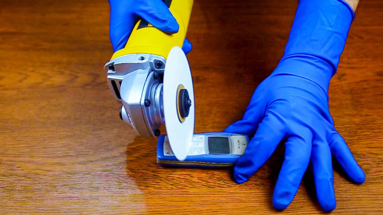 Cutting Nokia 1100 with paper - YouTube