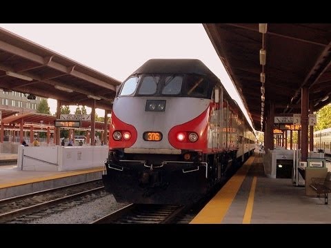 CALTRAIN Baby Bullet MP36PH-3C, AMTRAK EMD F59PHI CDTX 2008, F40PH-2 ...
