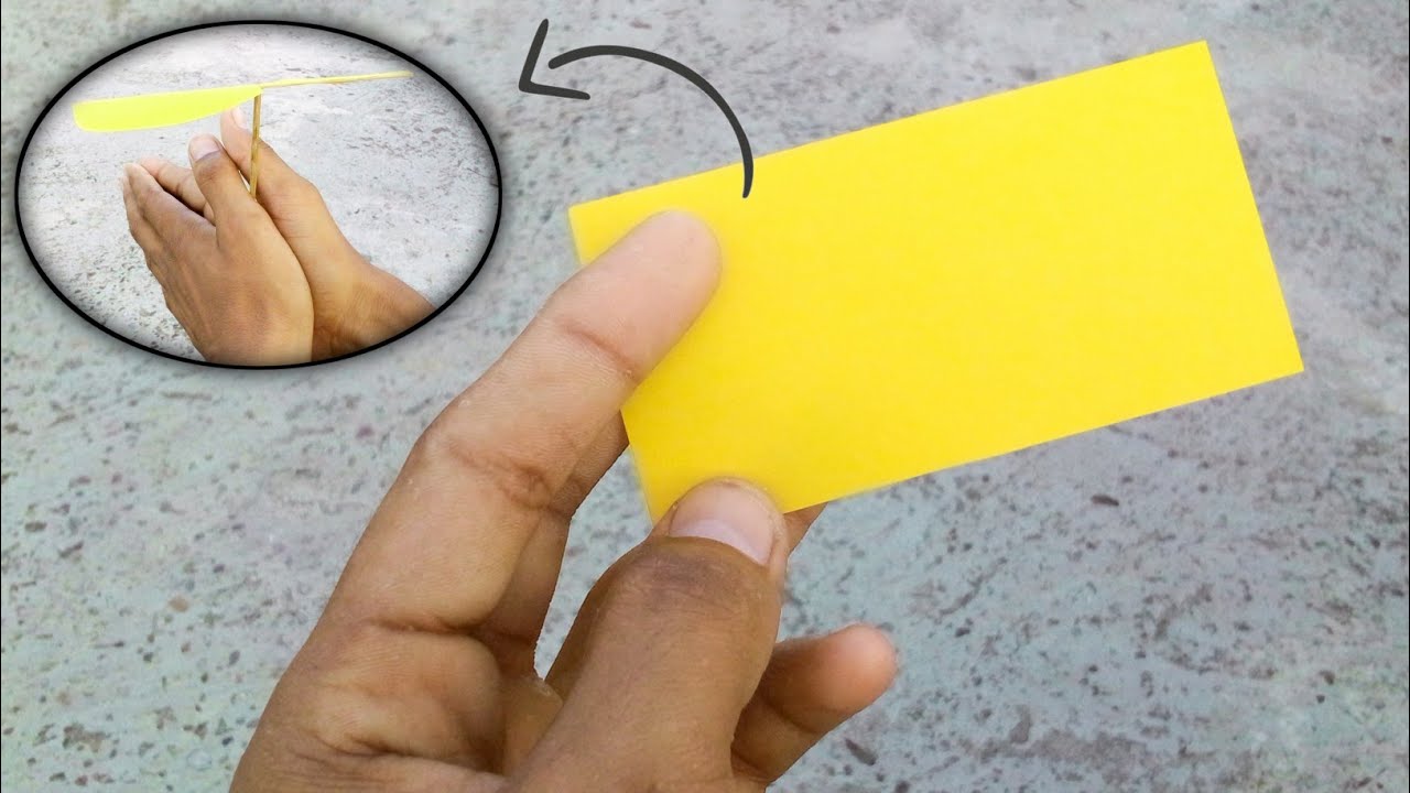 how to make hand propeller (paper propelle), like paper propeller ...