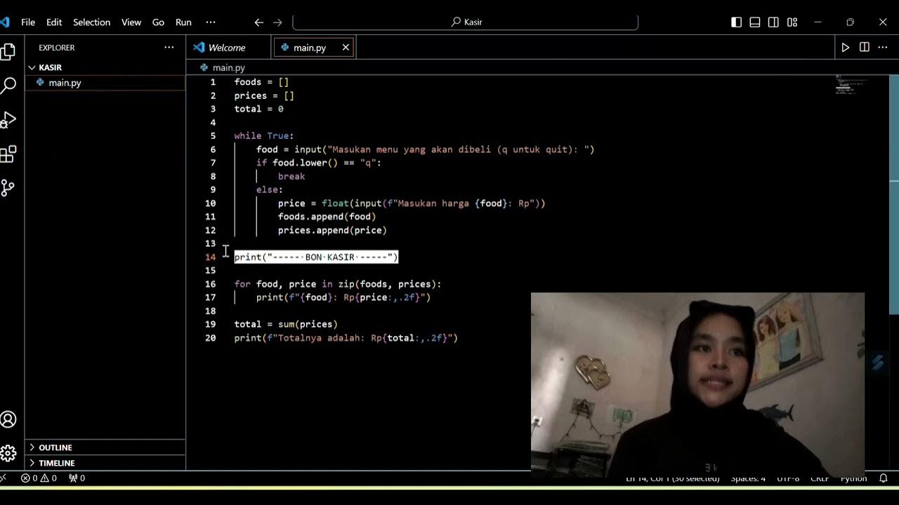 TUGAS MAPEL PILIHAN PROGRAM PYTHON - YouTube