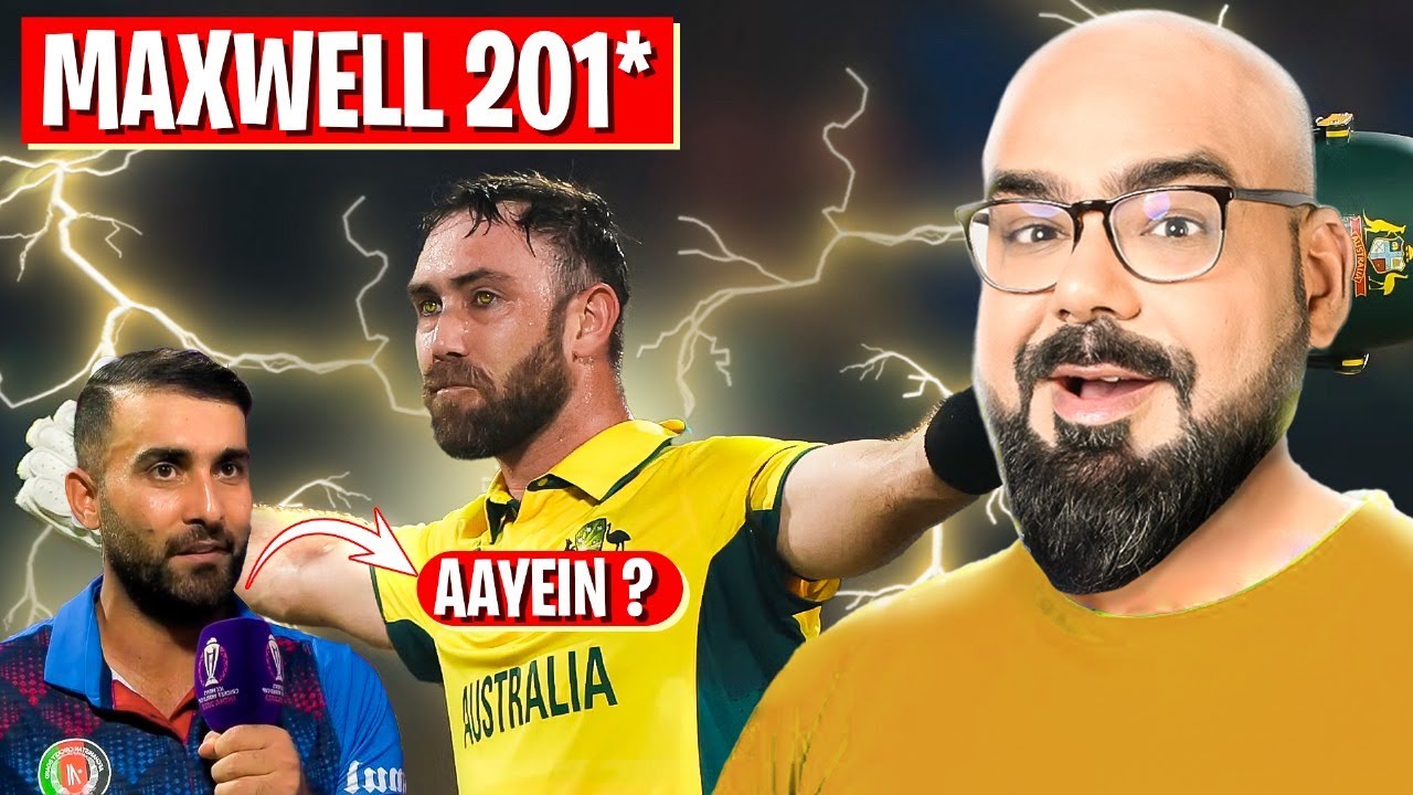 Ballay main spring? Maxwell 201* | AUS VS AFG ICC WC 2023 | Junaid ...