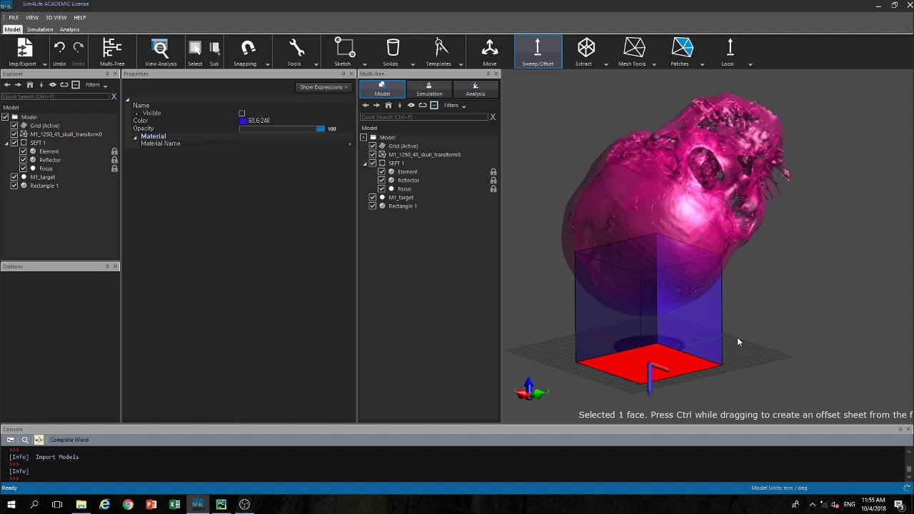 Acoustic simulation for Focused Ultrasound (FUS) - YouTube