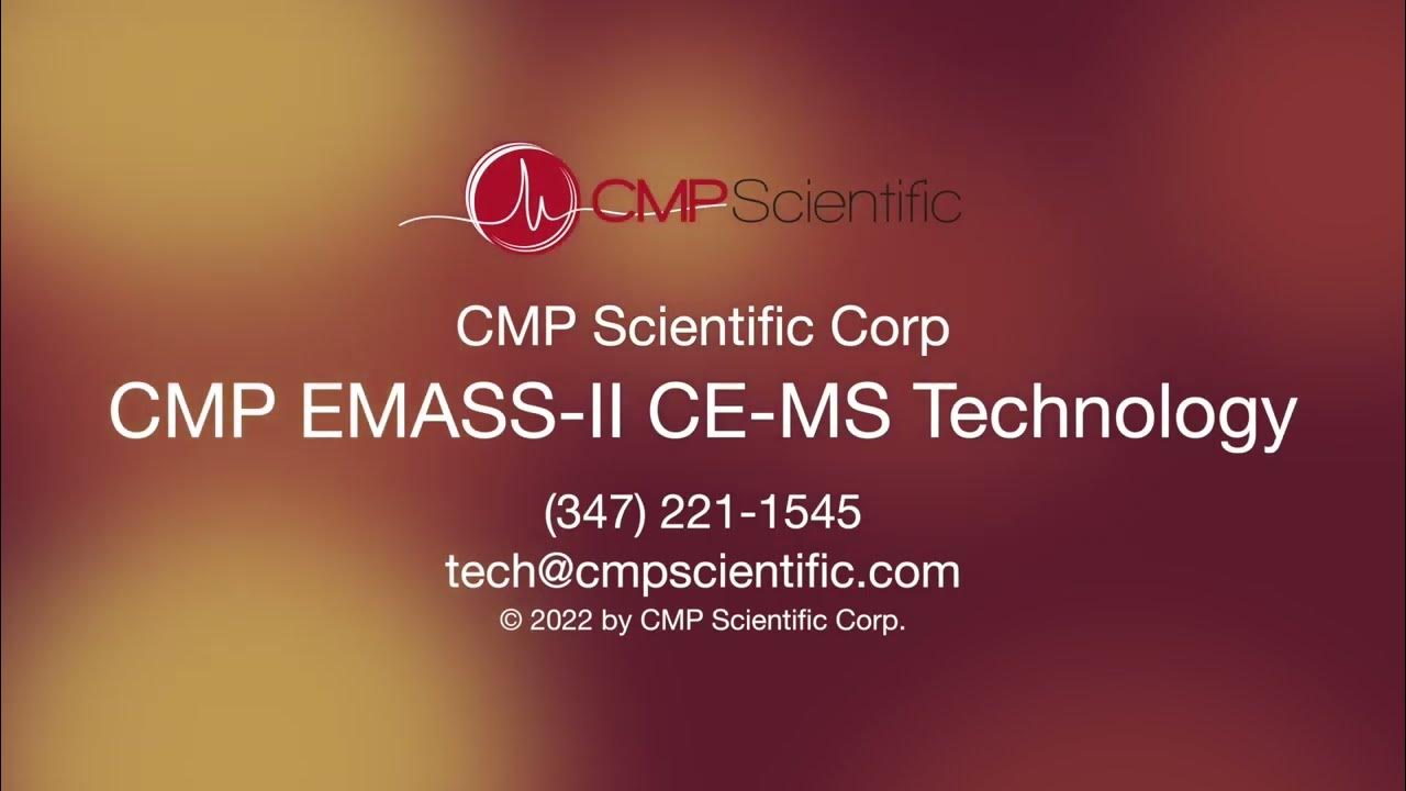 The Revolutionary CMP EMASS-II CE-MS Ion Sources - YouTube