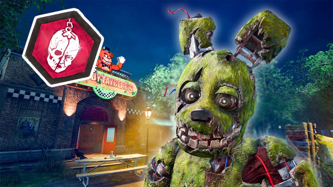 New Killer "Springtrap" Gameplay Mori FNAF | Dead By Daylight PTB (No ...