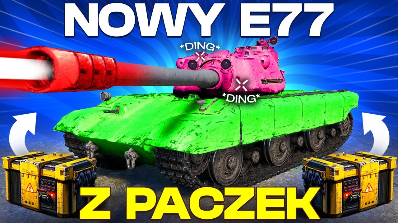 NOWY OP CZOŁG z PACZEK?! E77 W WOT - YouTube