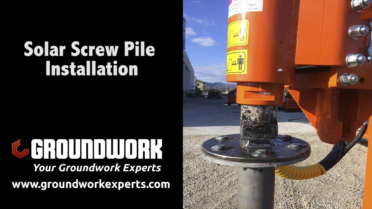 Guardrail Screw Pile Drive Attachment - YouTube