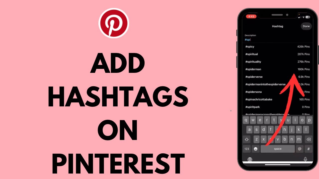 How to Add Hashtags on Pinterest (2024) - YouTube