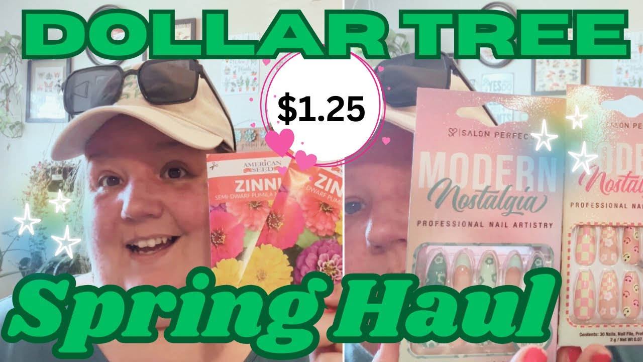 Spring Dollar Tree Haul | Garden | Nails | Magazines | Stickers - YouTube
