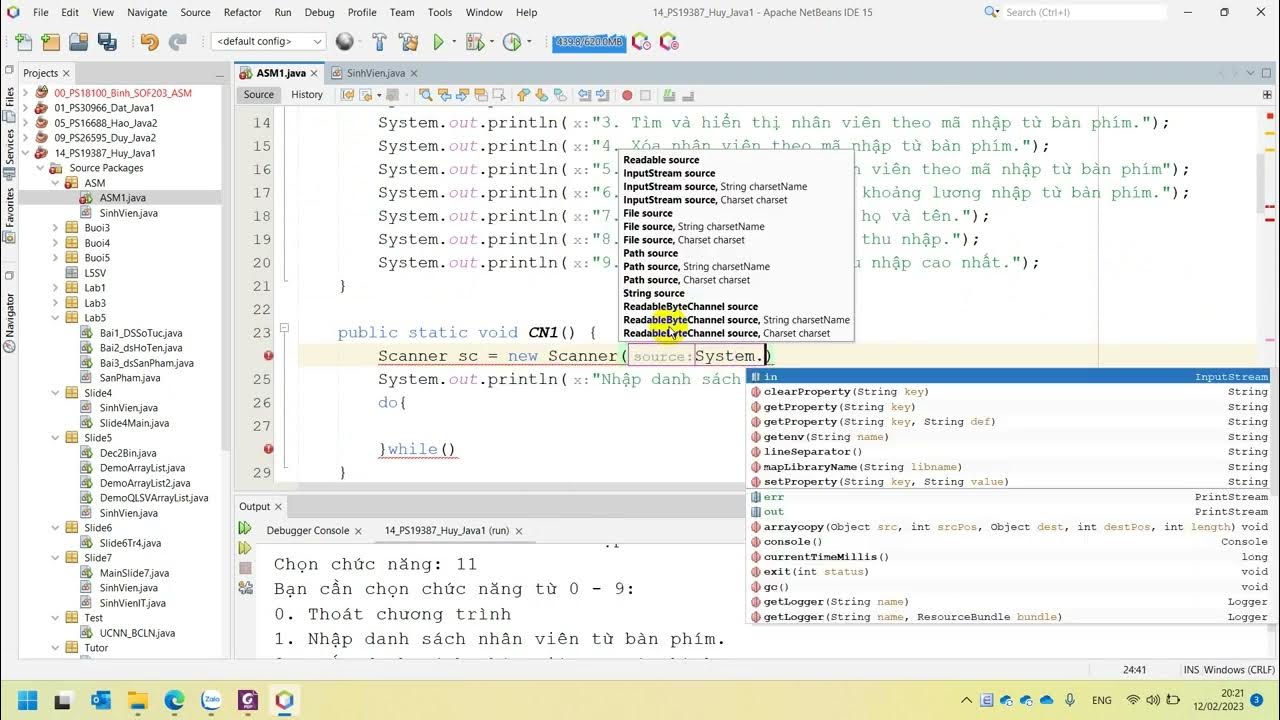 #MOB1014 #Java1 Hướng Dẫn Assignment Giai Đoạn 2 Full - Cập Nhật Thông Tin Đối Tượng Rất Hay ...