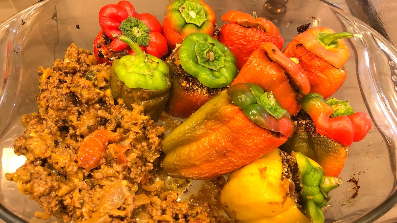 How to make stuffed capsicum- Italian style ( Bakra eid special) - YouTube