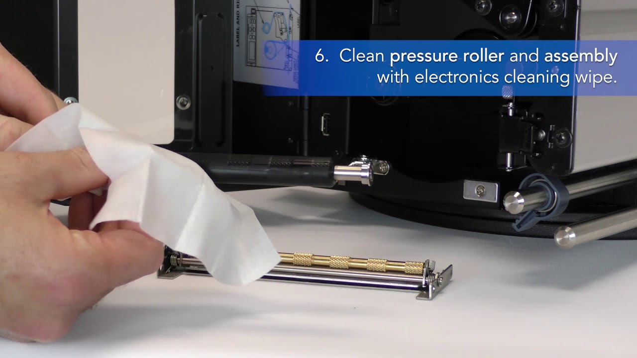 SATO S84-ex & S86-ex - Pressure Roller Assembly Removal & Cleaning ...