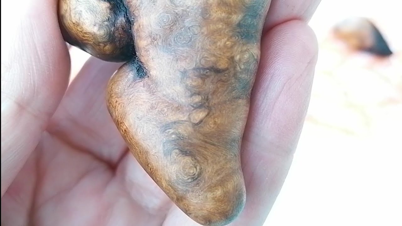 Kirsche Baumperlen, vor dem Schleifen bis zur Fertigstellung - YouTube