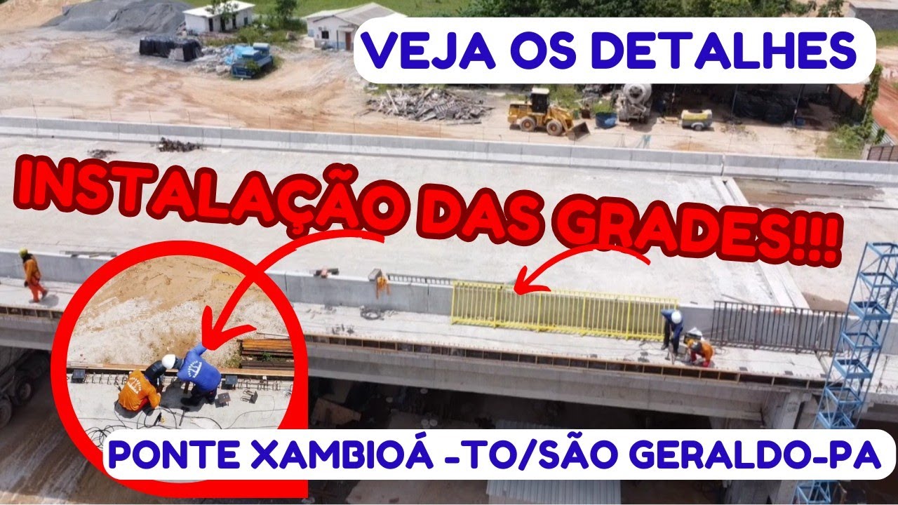 COMEÇOU👉 INSTALAÇÃO DAS GRADES DE PROTEÇÃO PARA PEDESTRES, PONTE DE ...